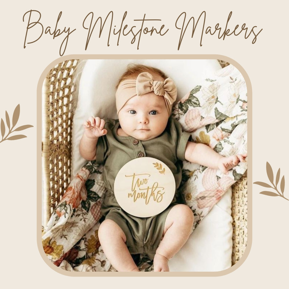 Round Baby Milestone Markers - Capture Every Precious Moment – Simply Wedding Favours