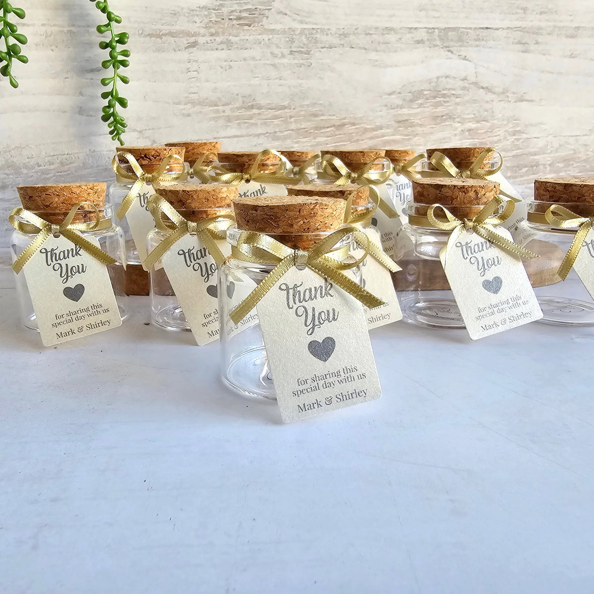 Mini Tube Glass Jar with Cork Lid - 50ml - Glass Rustic | Simply ...