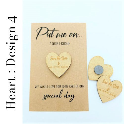 Save the Date Magnets - Round/Heart shaped – Simply Wedding Favours