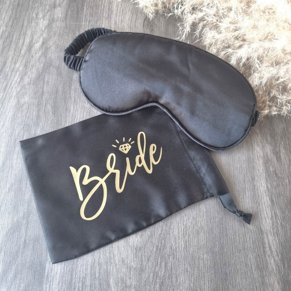 Satin Sleeping Eye Mask with Pouch – Simply Wedding Favours