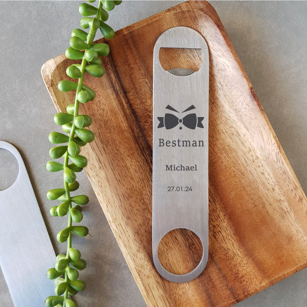 Bar Blade Bottle Opener for Grooms Men – Simply Wedding Favours