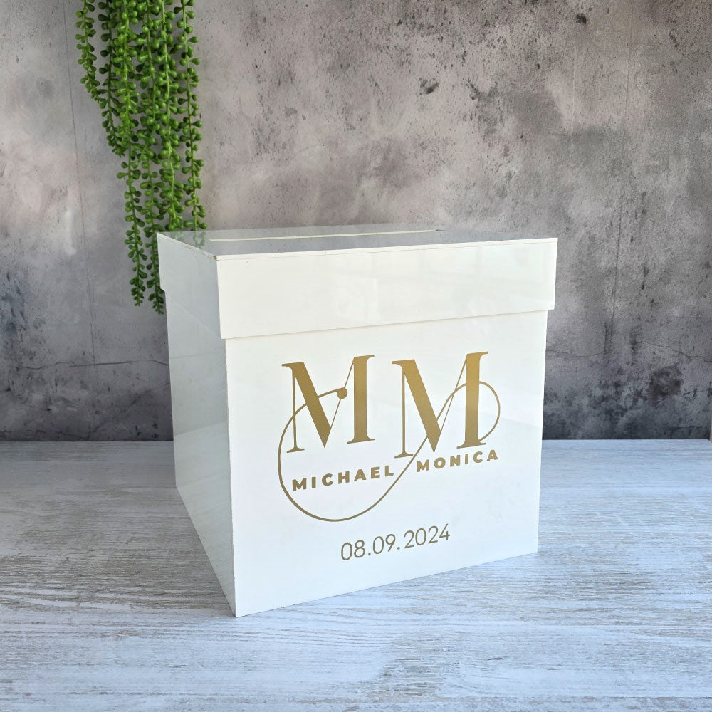 Elegant Acrylic Wedding Card Box – Simply Wedding Favours