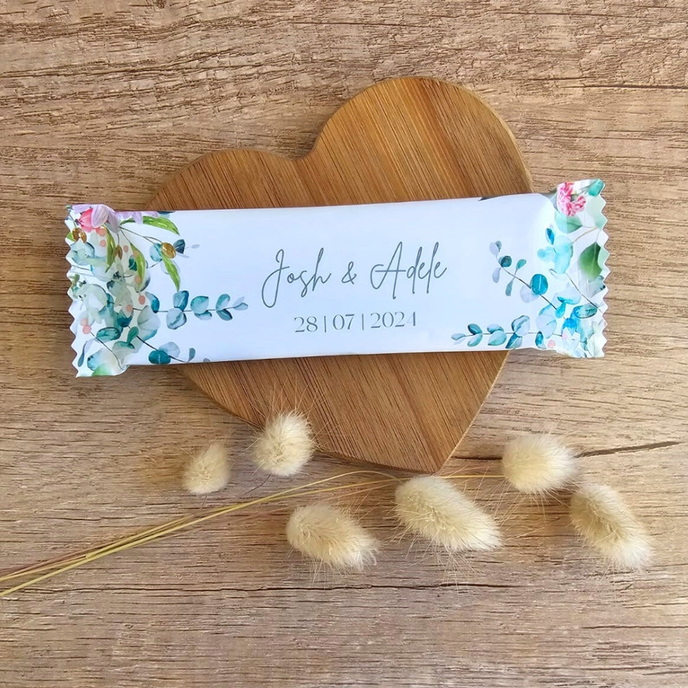 Personalised Wrapped Chocolates - Wedding | Simply Favours – Simply ...