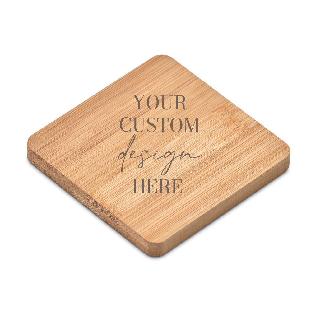 Bamboo Coaster with bottle opener – Simply Wedding Favours