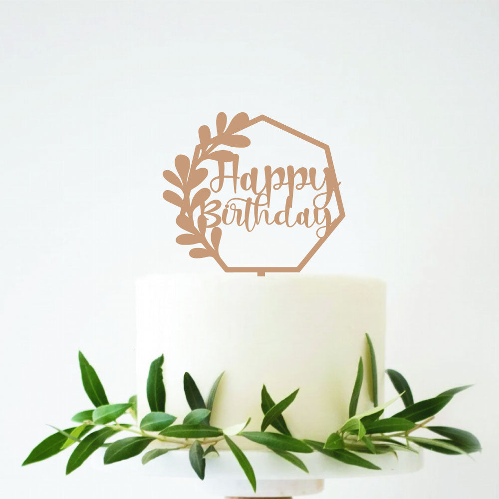 Happy Birthday Cake Topper – Simply Wedding Favours