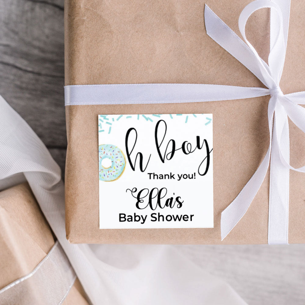 Thank You Tags/Stickers - Oh Boy Blue! – Simply Wedding Favours