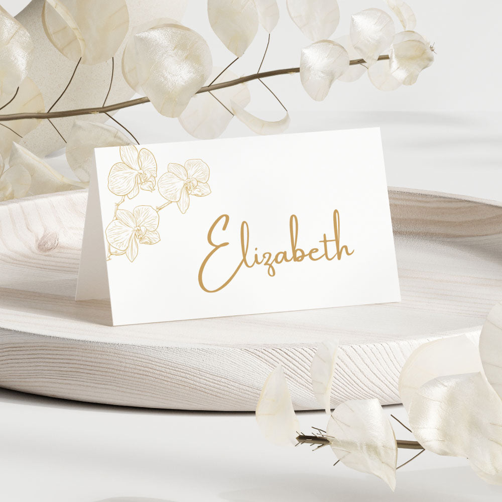 Place card holder - orchids – Simply Wedding Favours