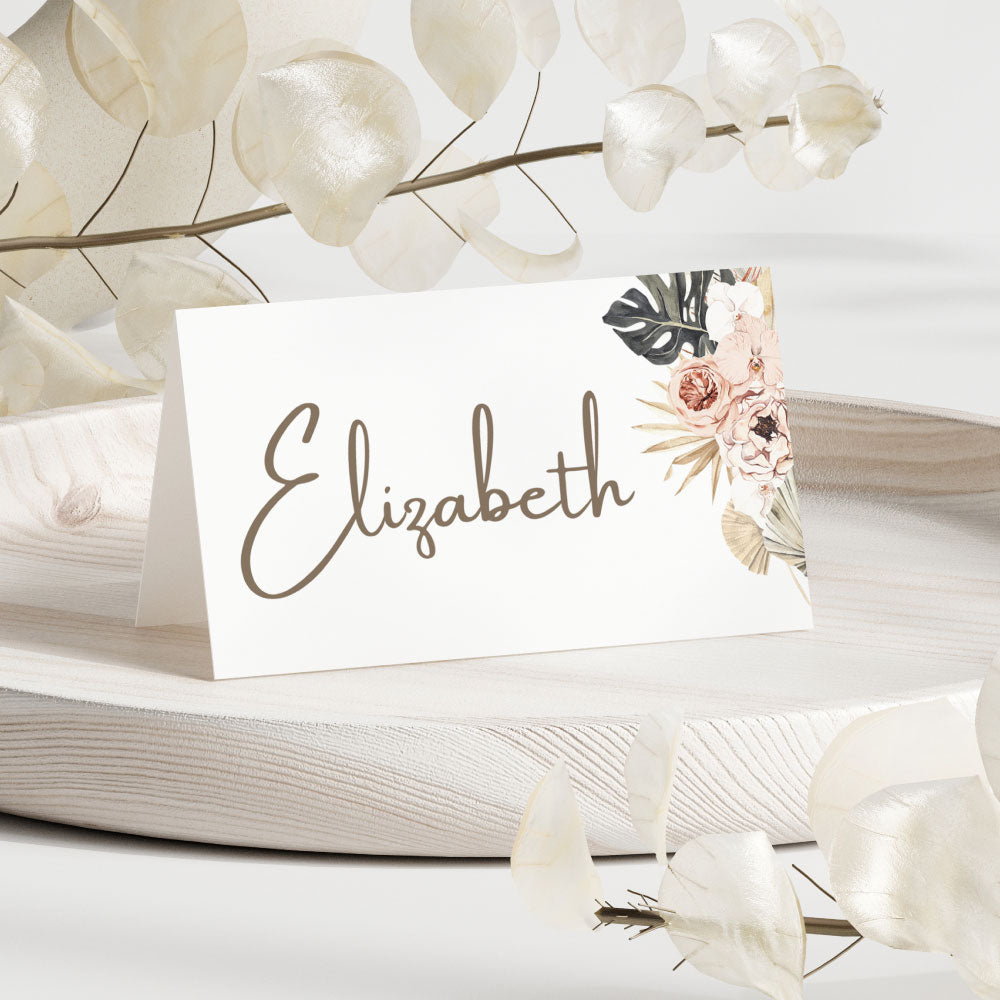 Place card holder - Boho Chic - Wedding Minimal | Simply Favours ...