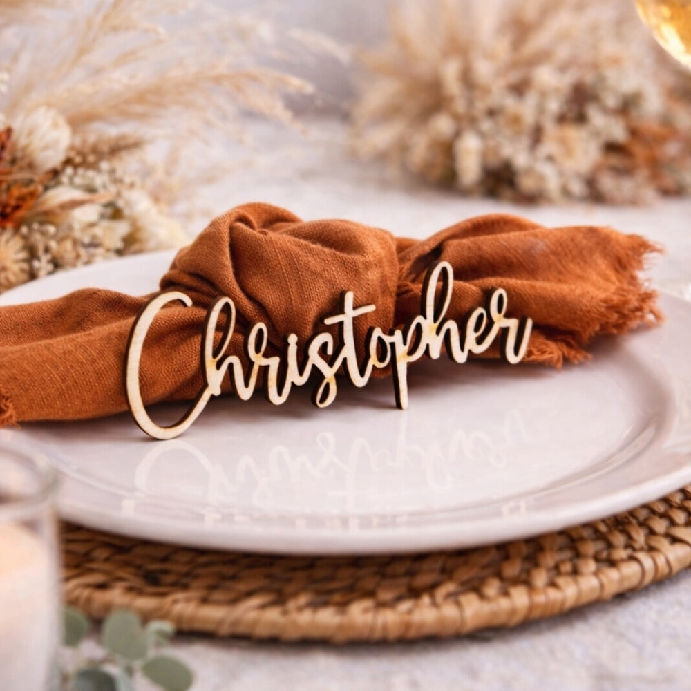 Name Place Holders - Wedding Rustic | Simply Favours – Simply Wedding ...