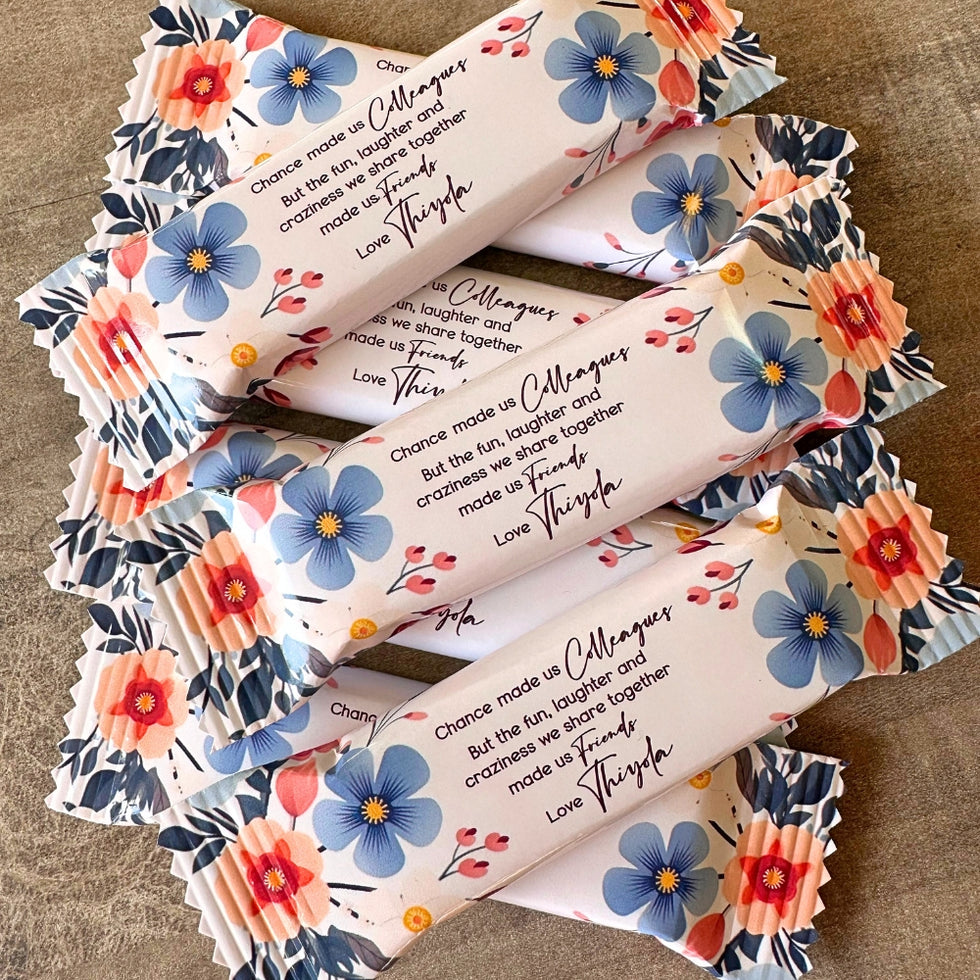 Personalised Wrapped Chocolates - Wedding | Simply Favours – Simply ...