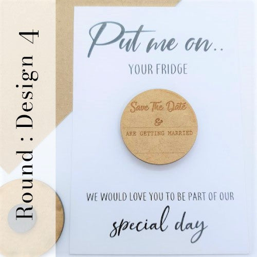 Save the Date Magnets - Round/Heart shaped – Simply Wedding Favours