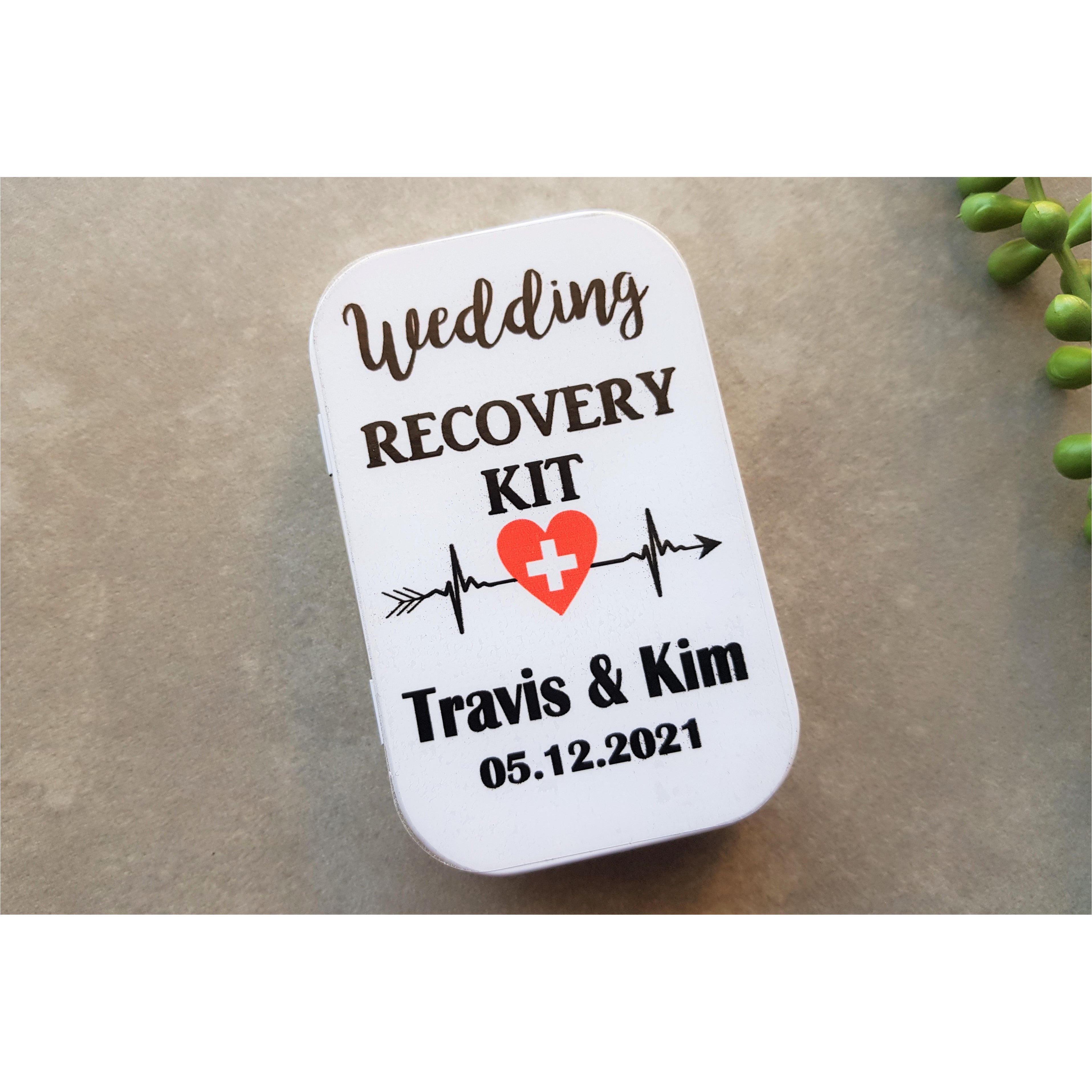 Personalised Wedding Recovery First Aid Kit – Simply Wedding Favours